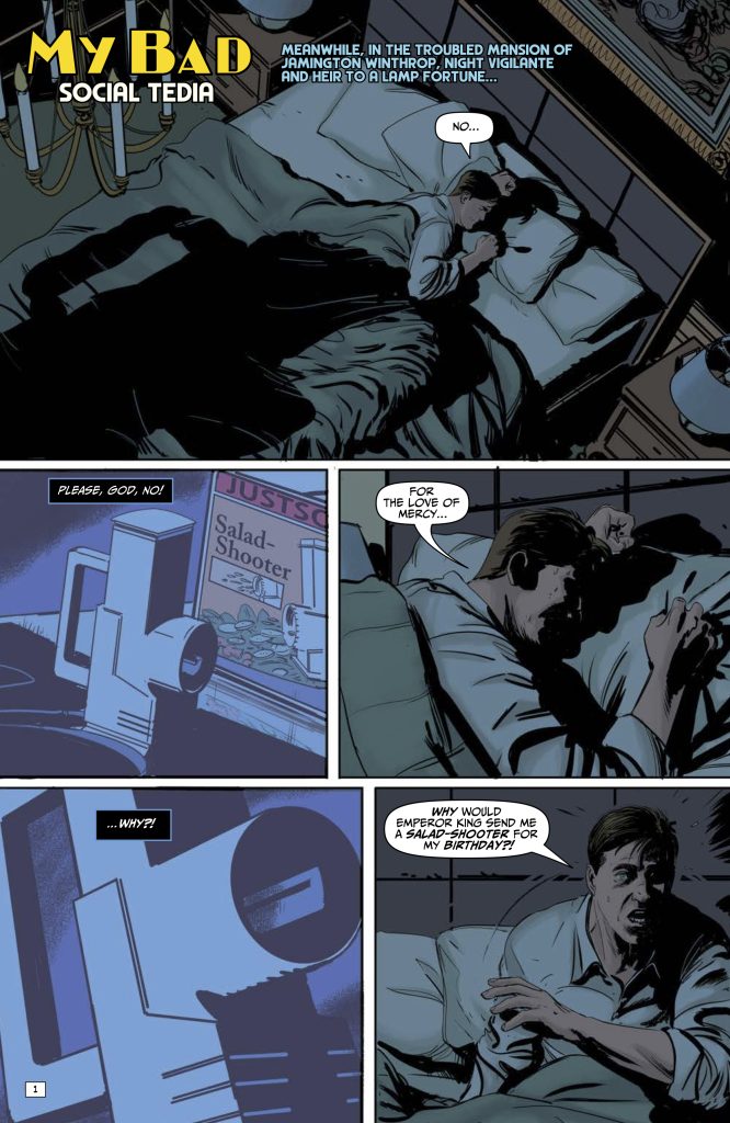 GVN Talking Comic Review: Ahoy Comics, 'My Bad' Issue 3 by Mark Russell ...