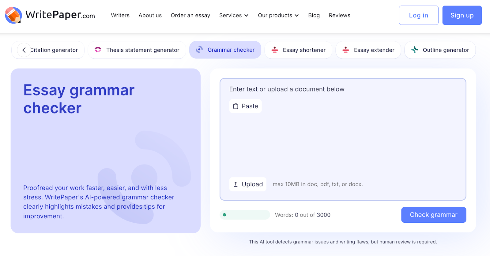 WritePaper’s Grammar Checker - Smarter Writing Made Easy