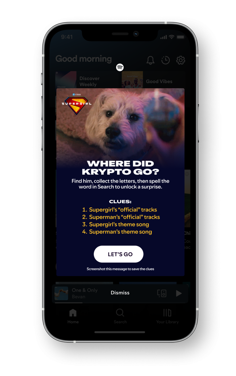 Spotify & DC Studios Launch Supergirl In-App Scavenger Hunt And ...